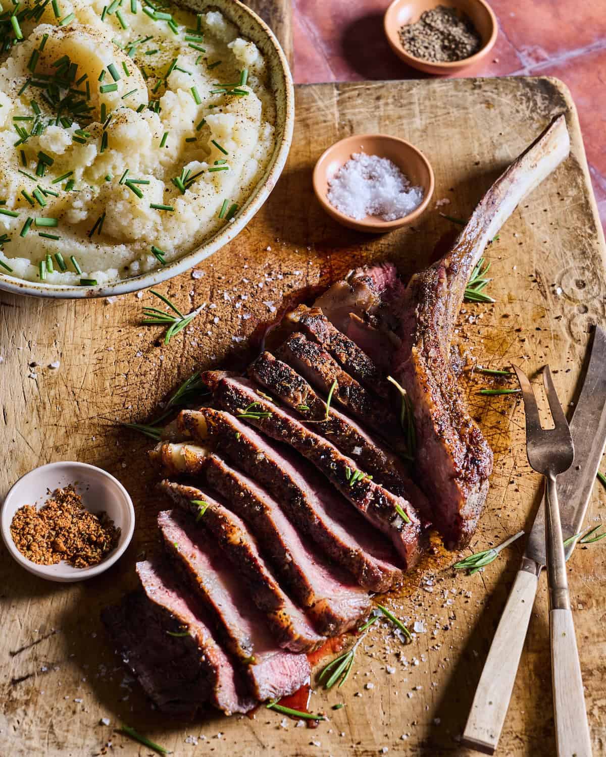 Reverse Sear Grilled Tomahawk Steak - Dalkin and Co